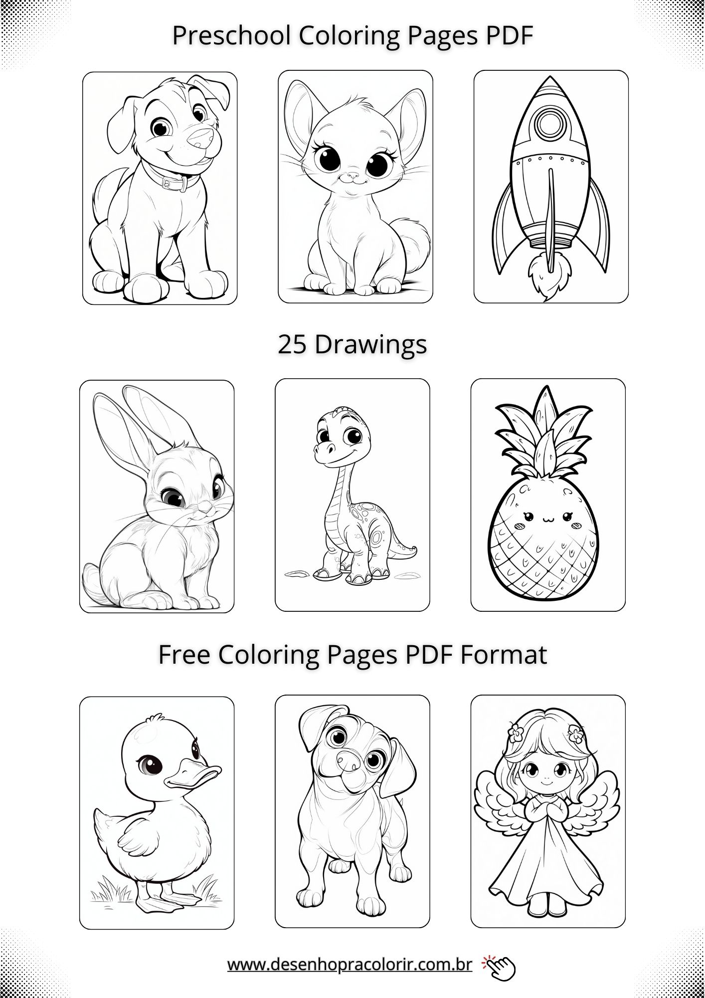 PDF Coloring Pages + 500 Free Drawings To Print and Color