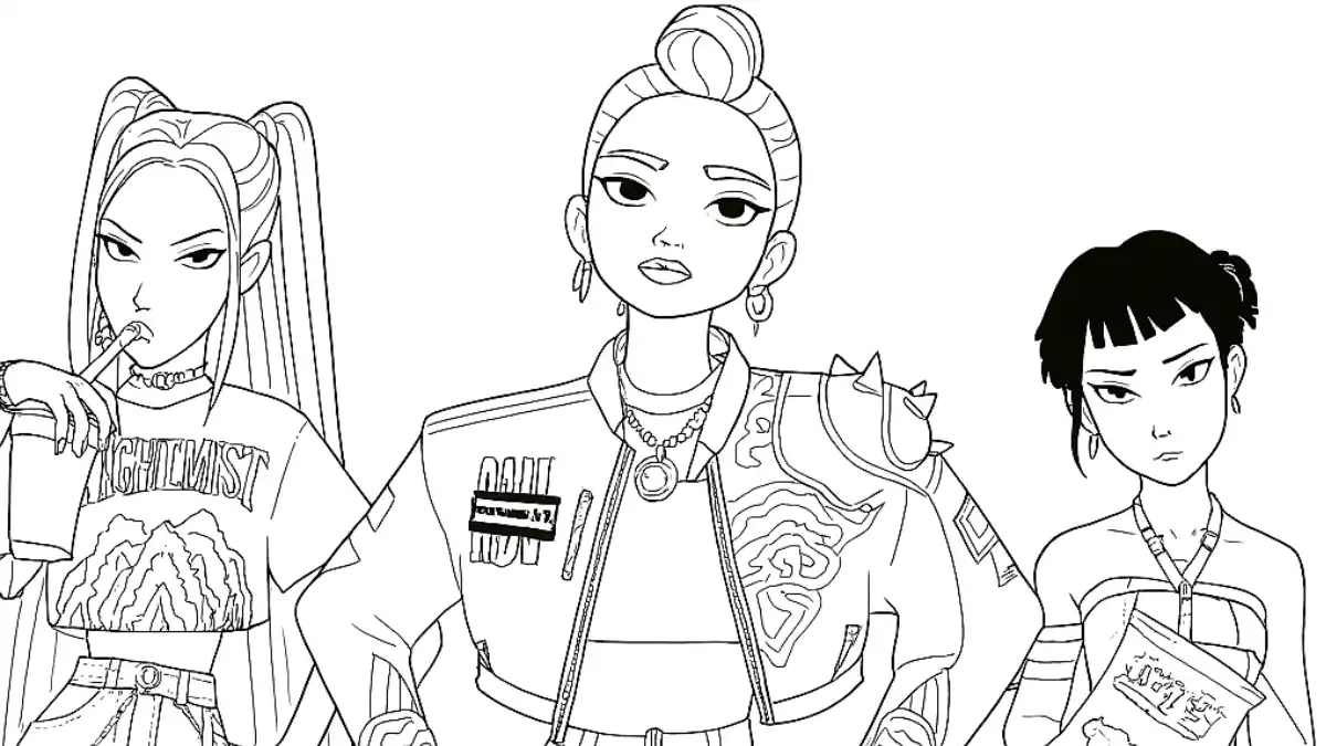 Kpop Demon Hunters Coloring Pages + 60 Drawings To Print
